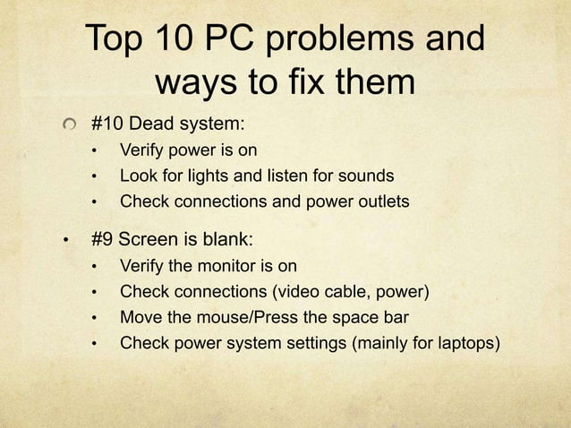 Trouble shooting a computer | PPTX | Computing | Technology & Computing