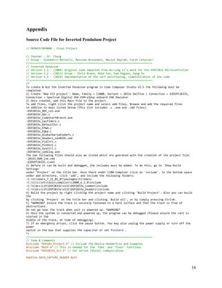 Troubleshooting and Enhancement of Inverted Pendulum System Controlled ...