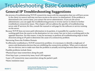 Troubleshooting basic networks | PPT