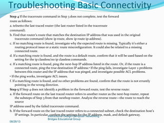 Troubleshooting basic networks | PPT
