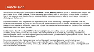 Troubleshooting Common Issues with HPLC Column Washing Pumps.pptx