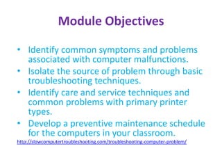 Troubleshooting computer problem | PPT