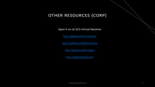 TROUBLESHOOTING ENTERPRISE GEODATABASE TOOLS | PPT