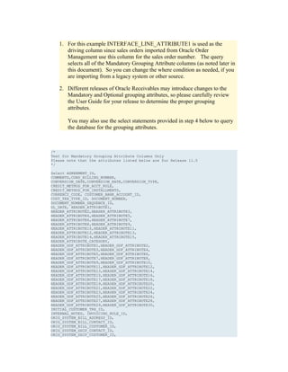 Troubleshooting grouping rules in auto invoice | PDF