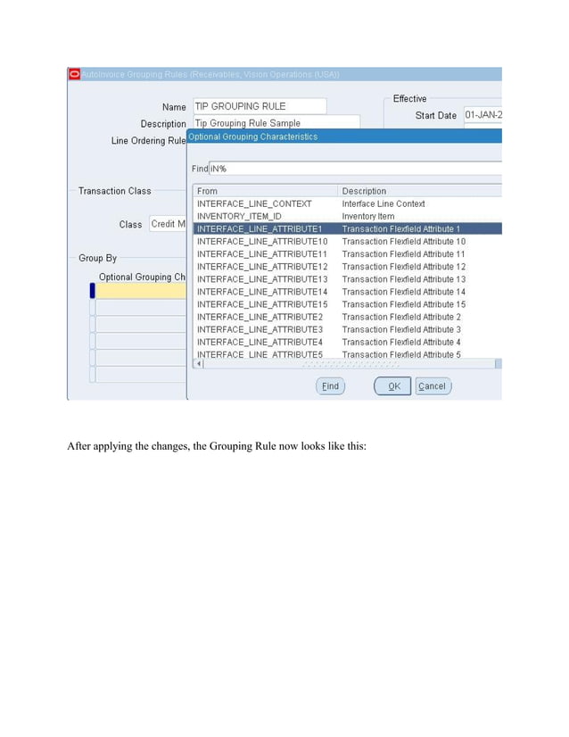 Troubleshooting grouping rules in auto invoice | PDF