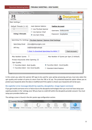 Troubleshooting guide | PDF