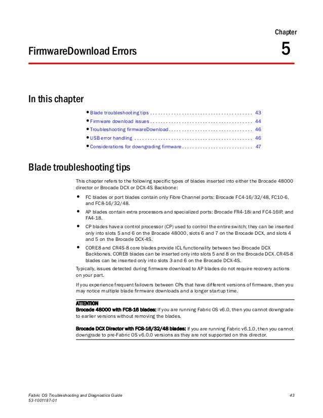 Troubleshooting guide