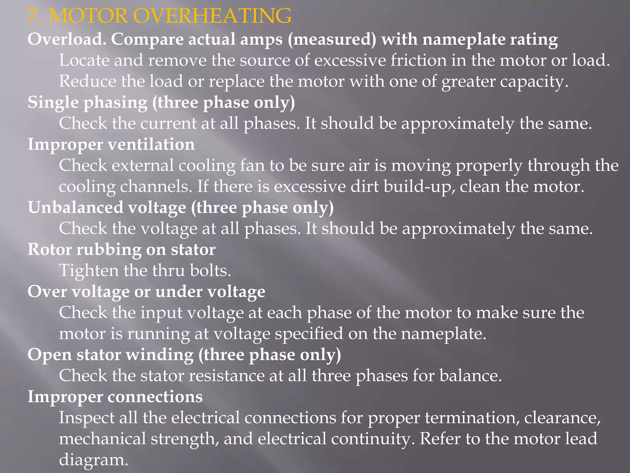 Trouble shooting guide ac motor javid iqbal sodagar | PPT | Free Download
