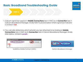 Troubleshooting guide broadband celcom | PDF