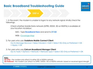 Troubleshooting guide broadband celcom | PDF