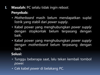 Troubleshooting Hardware | PPTX