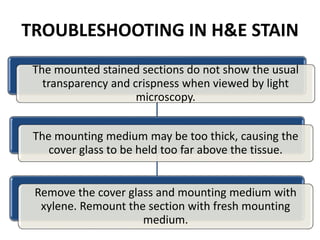 Troubleshooting in H&E Staining | PPTX