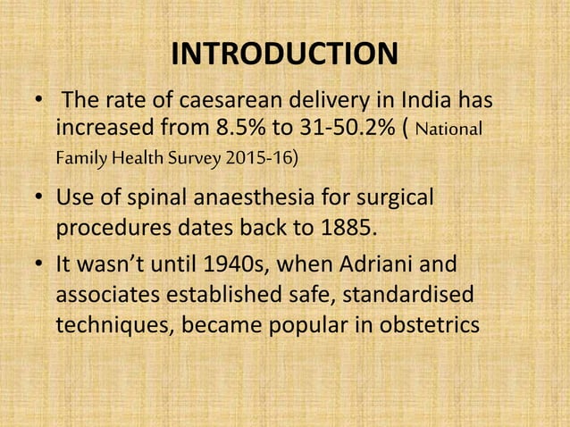 Troubleshooting in obstetric regional | PPTX