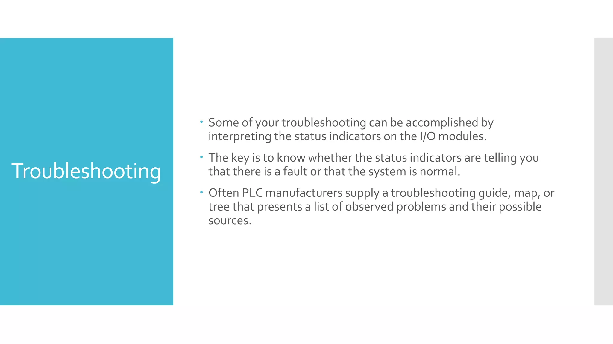Troubleshooting in plc | PPTX | Computing | Technology & Computing