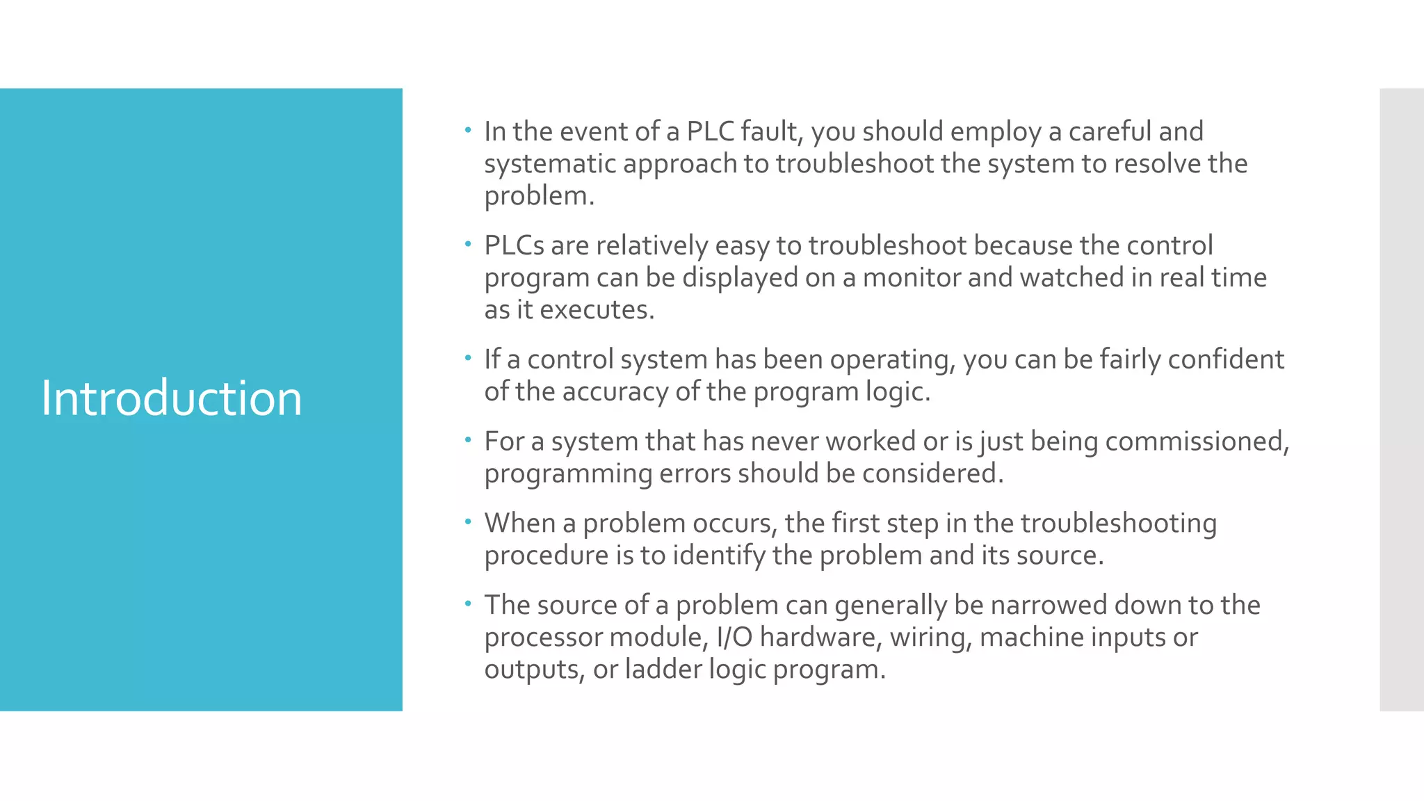 Troubleshooting in plc | PPTX