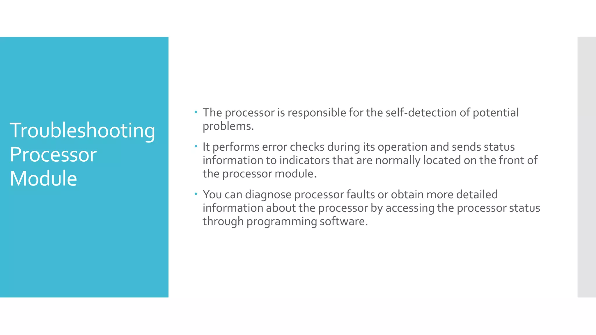 Troubleshooting in plc | PPTX