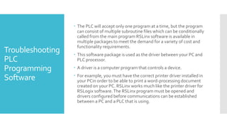 Troubleshooting in plc | PPTX