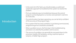 Troubleshooting in plc | PPTX