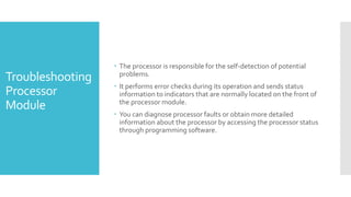 Troubleshooting in plc | PPTX | Computing | Technology & Computing