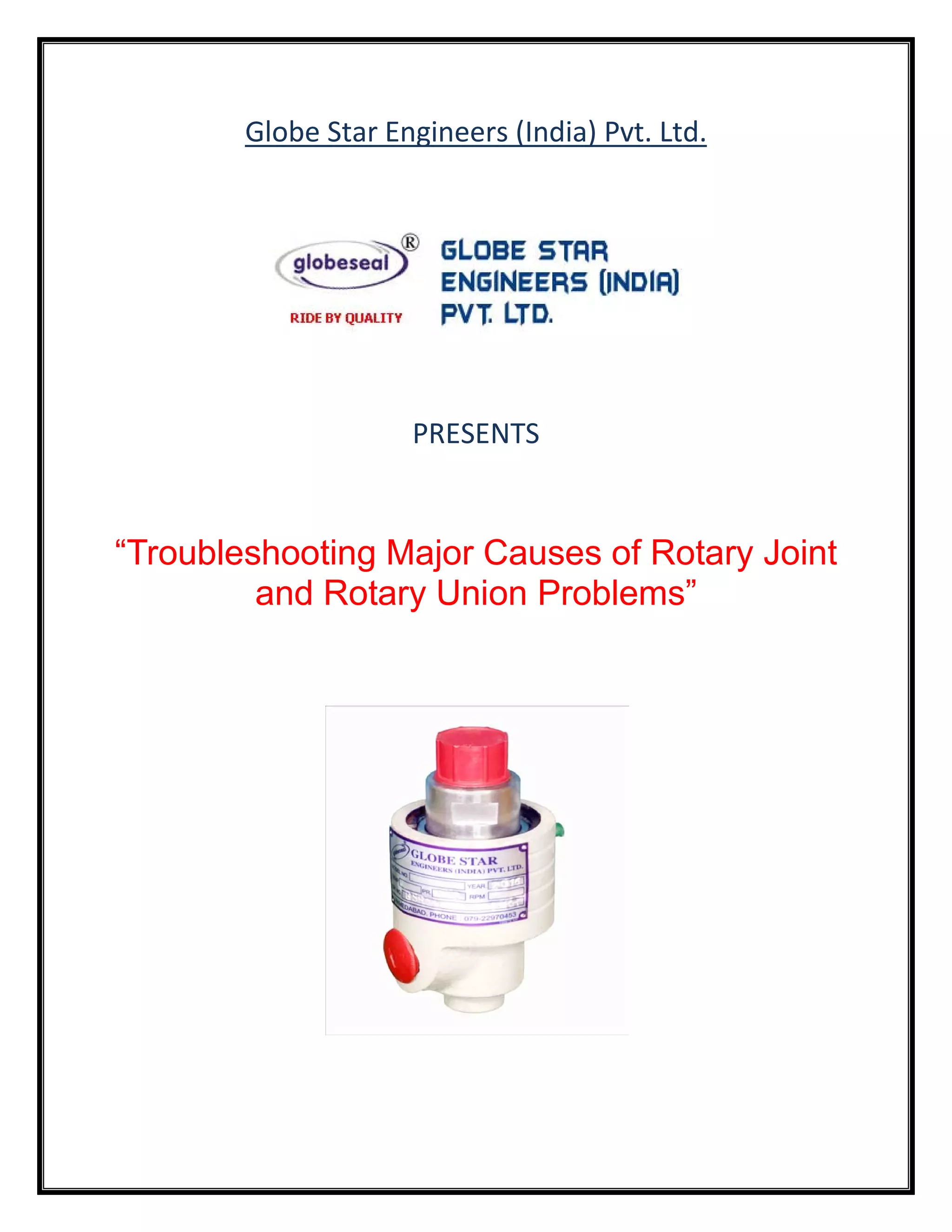 Troubleshooting major causes of rotary joint and rotary union problems ...