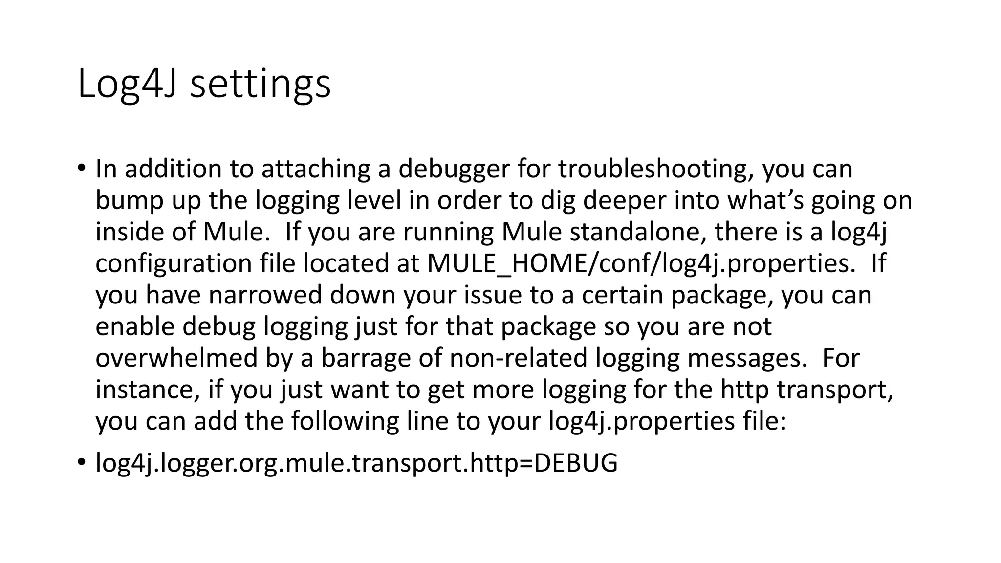 Troubleshooting mule | PPTX