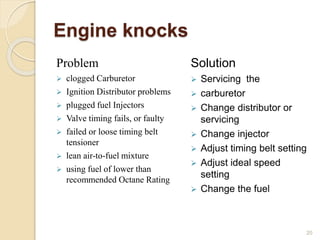 Troubleshooting of internal combustion engine | PPTX