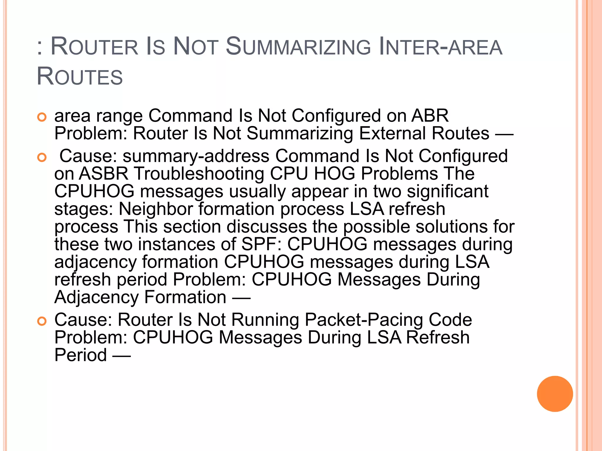 Troubleshooting Ospf Pptx Internet Computing