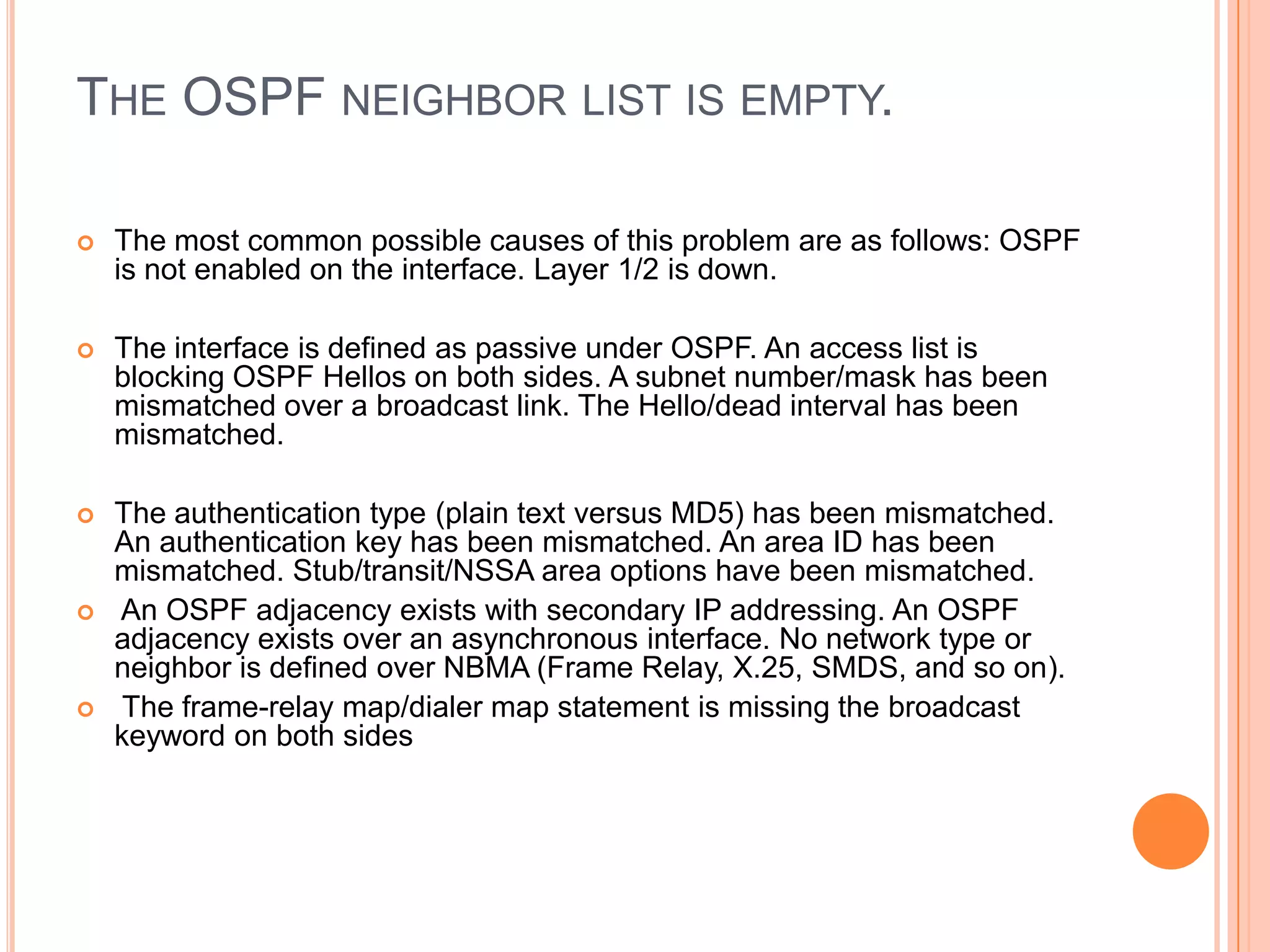 Troubleshooting Ospf Pptx Internet Computing