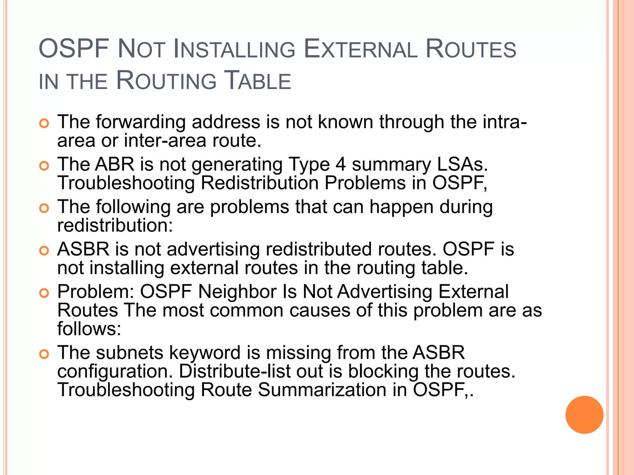 Troubleshooting Ospf Pptx Internet Computing