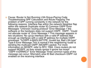 Troubleshooting ospf | PPTX
