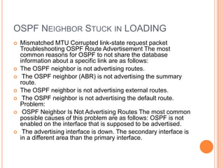 Troubleshooting ospf | PPTX