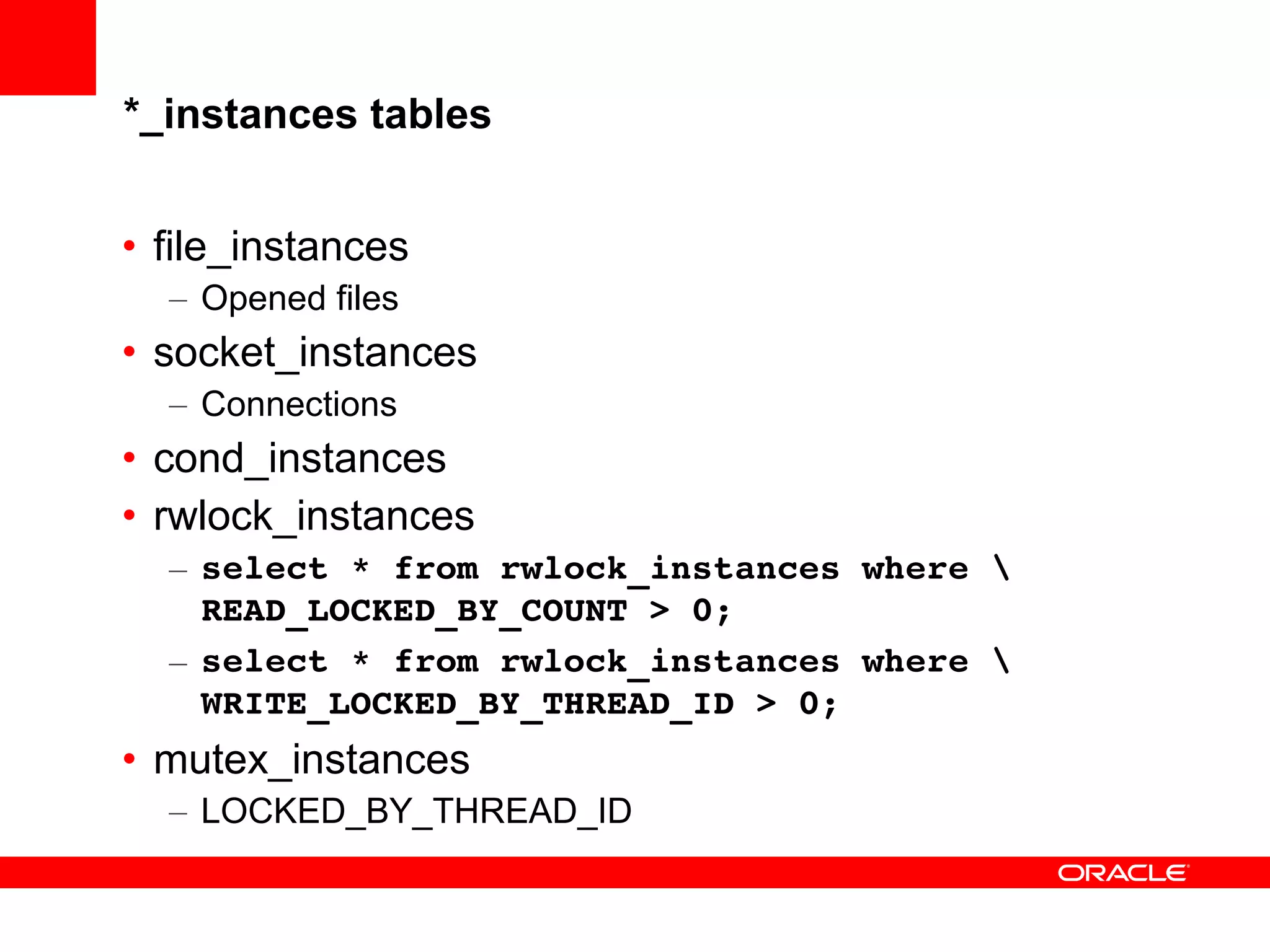 Performance Schema For Mysql Troubleshooting Ppt