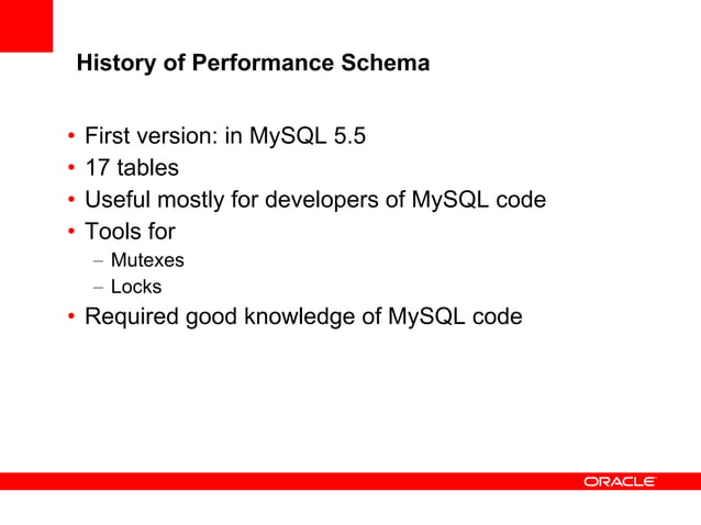 Performance Schema For Mysql Troubleshooting Ppt