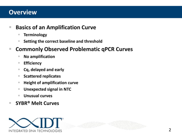 Troubleshooting qPCR: What Are My Amplification Curves Telling Me? | PPTX