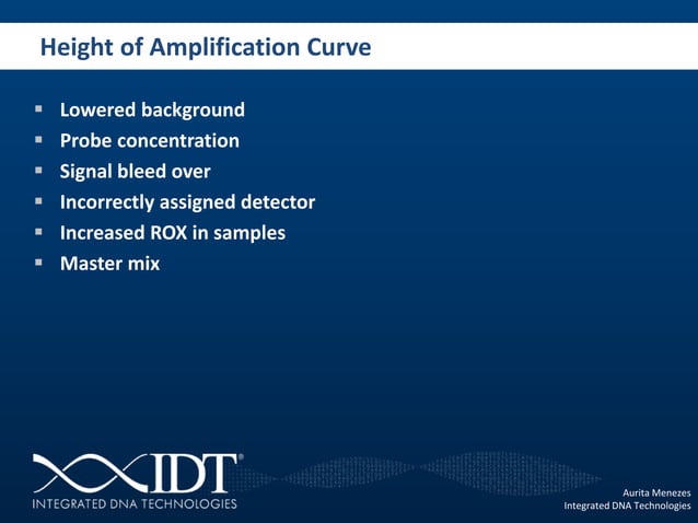 Troubleshooting qPCR: What are my amplification curves telling me? | PPTX