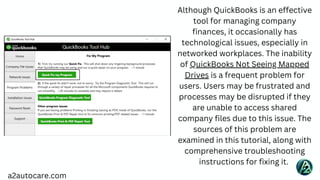 Troubleshooting QuickBooks: Mapped Drives Not Detected | PDF