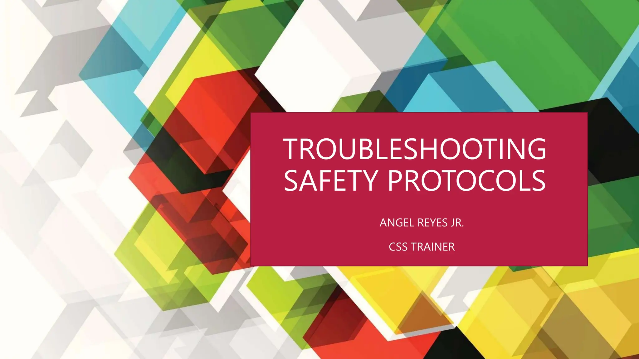 Troubleshooting safety protocols and safety | PPT