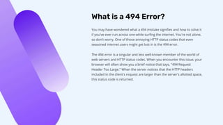 Troubleshooting the 494 Error.pptx