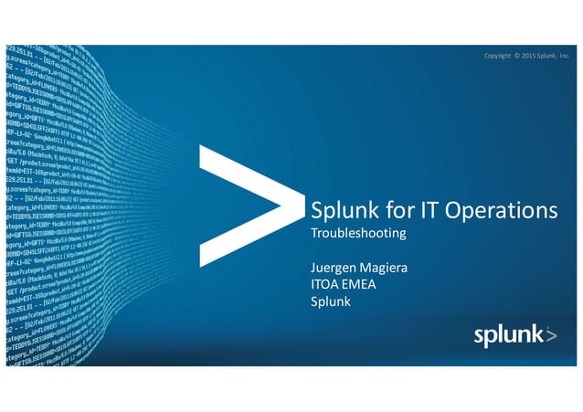 Splunk Webinar: IT Operations Demo für Troubleshooting & Dashboarding ...