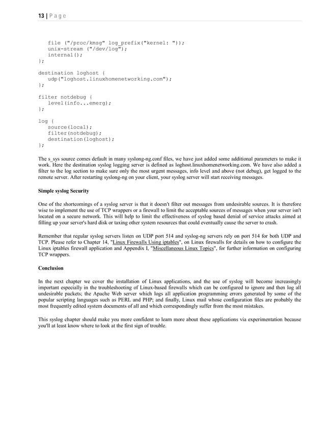 Trouble shoot with linux syslog | PDF | Operating Systems | Computer Software and Applications