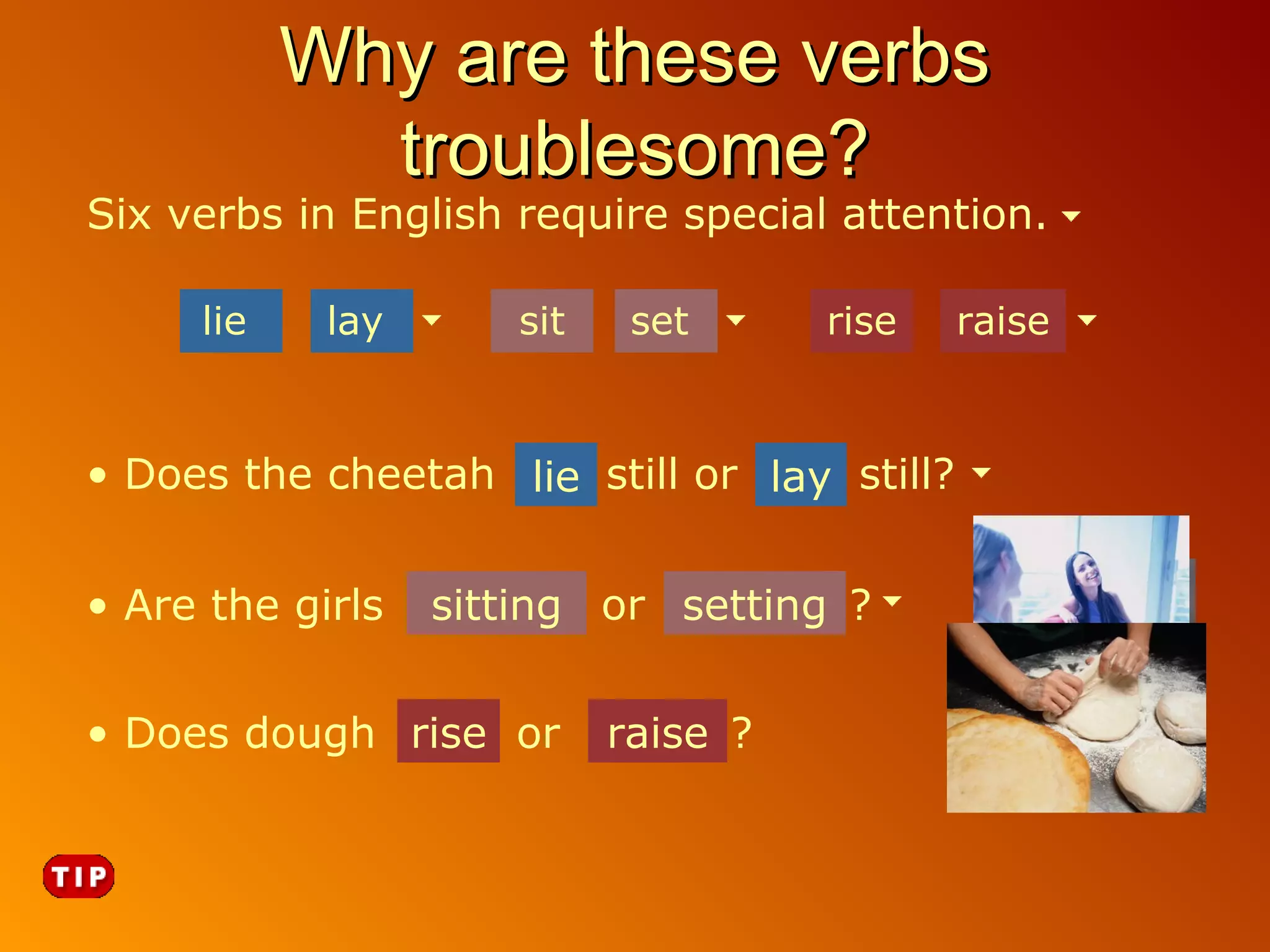 Troublesome verbs | PPT