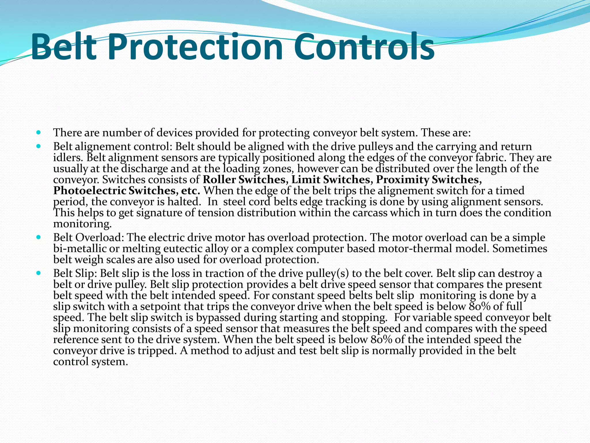 Troughed Belt Conveyor & Flat Belt Conveyor | PPTX