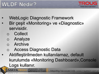 TROUG - WebLogic WLDF ve SSO Sunumu - Fevzi Korkutata | PPT