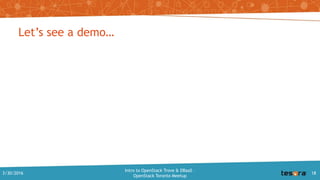 Introduction to OpenStack Trove & Database as a Service | PPTX