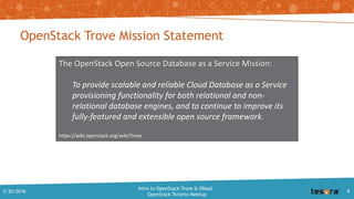Introduction to OpenStack Trove & Database as a Service | PPTX | Databases | Computer Software ...