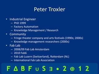 Troxler: Third Industrial Revolution? | PPTX