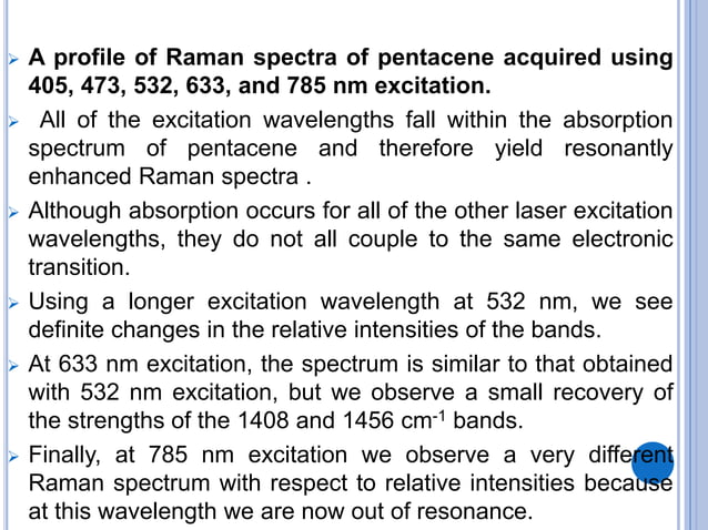 Resonance Raman Spectroscopy | PPTX | Chemistry | Science