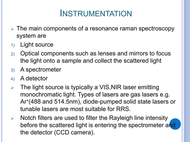 Resonance Raman Spectroscopy | PPTX | Chemistry | Science