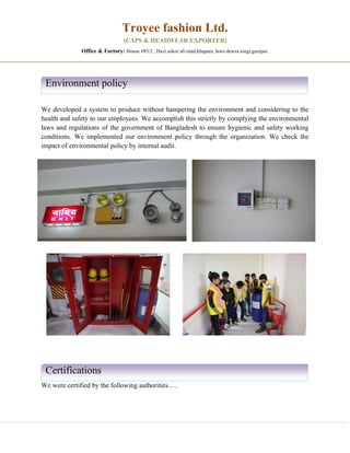 factory profile of troyee fashion | PDF