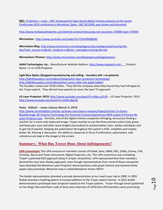 Troyer patent charts 101413 | PDF